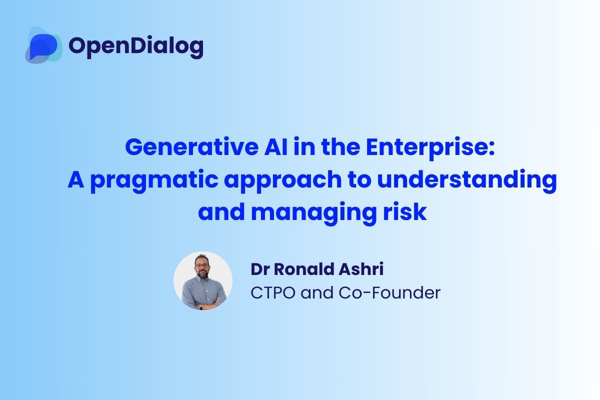 Generative AI in the Enterprise: A pragmatic approach to understanding ...