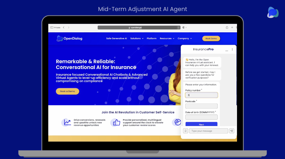 Mid-Term Adjustment AI Agent - OpenDialog